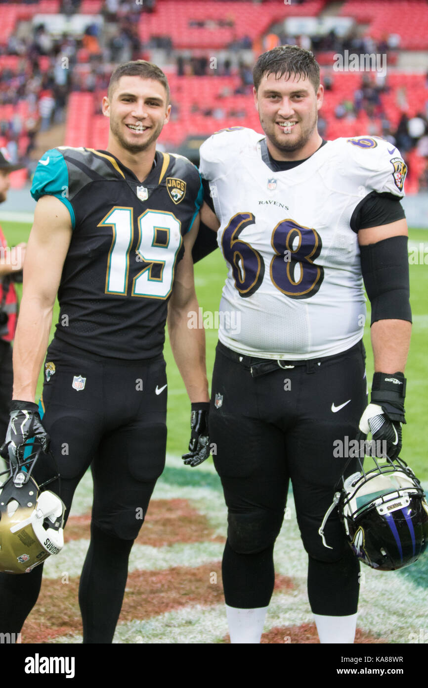 London, UK. 24th Sep, 2017. Wembley Stadium, London, England; NFL ...