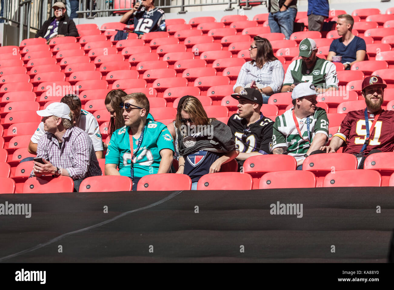 London, UK. 24th Sep, 2017. Wembley Stadium, London, England; NFL ...