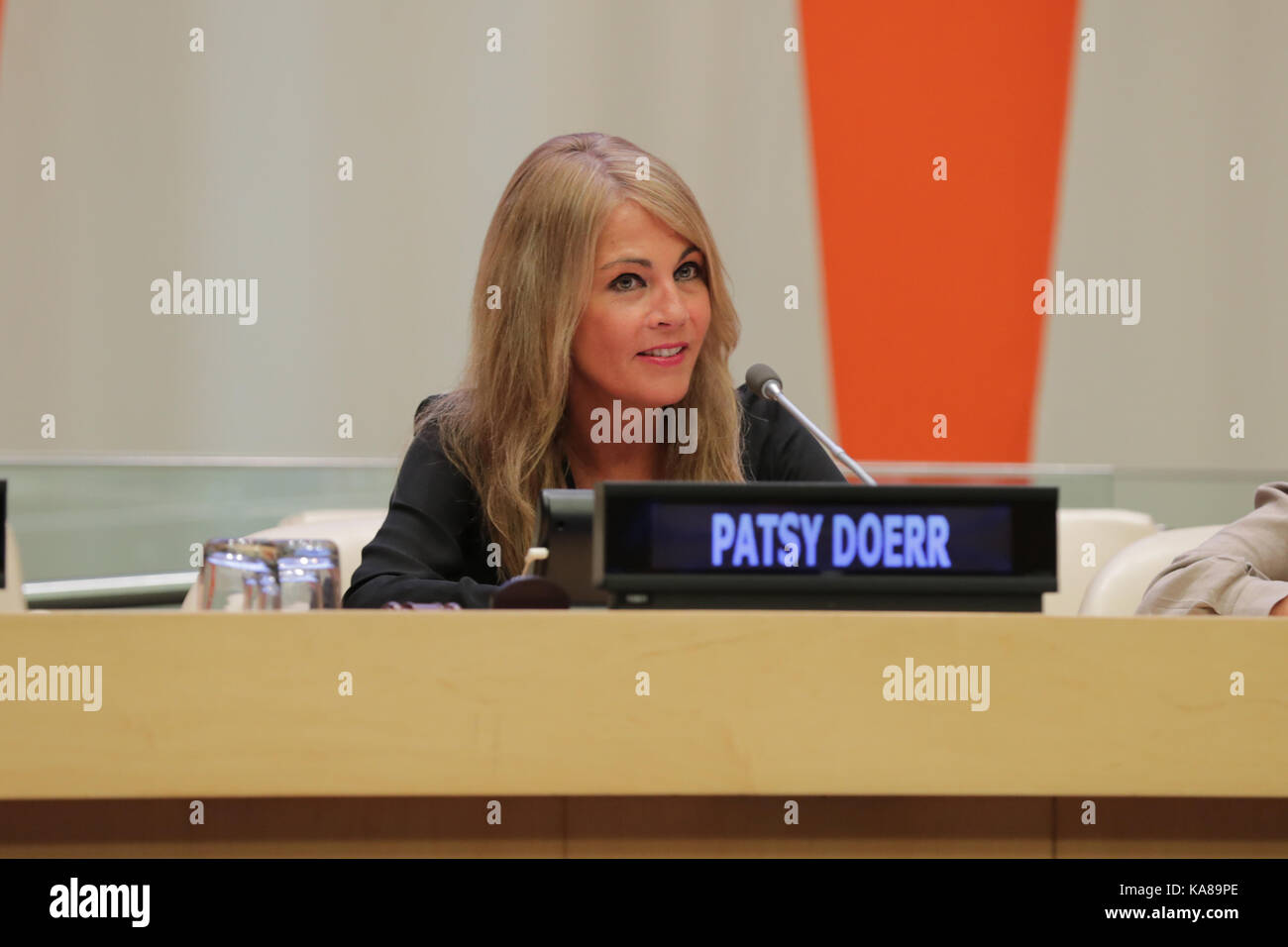 New York, NY, USA. 13th Sep, 2017. United Nations, New York, USA, September 13 2017 - Patsy ...