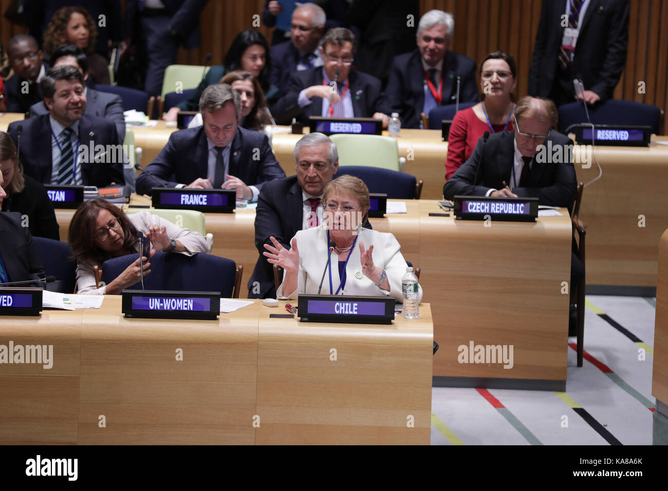 Michelle bachelet un hi-res stock photography and images - Alamy