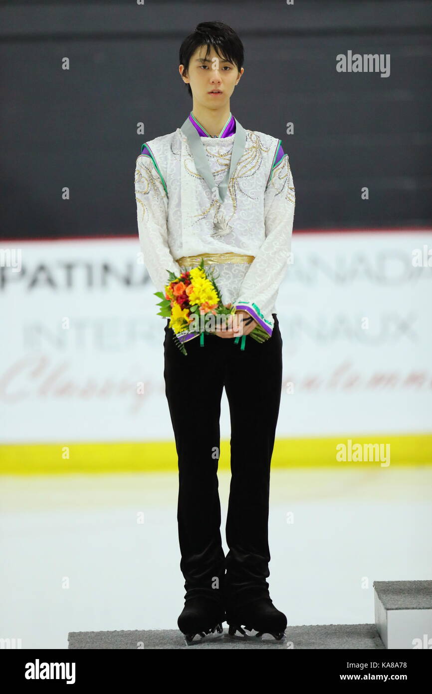 Sportplexe Pierrefonds, Montreal, Canada. 23rd Sep, 2017. Yuzuru Hanyu ...