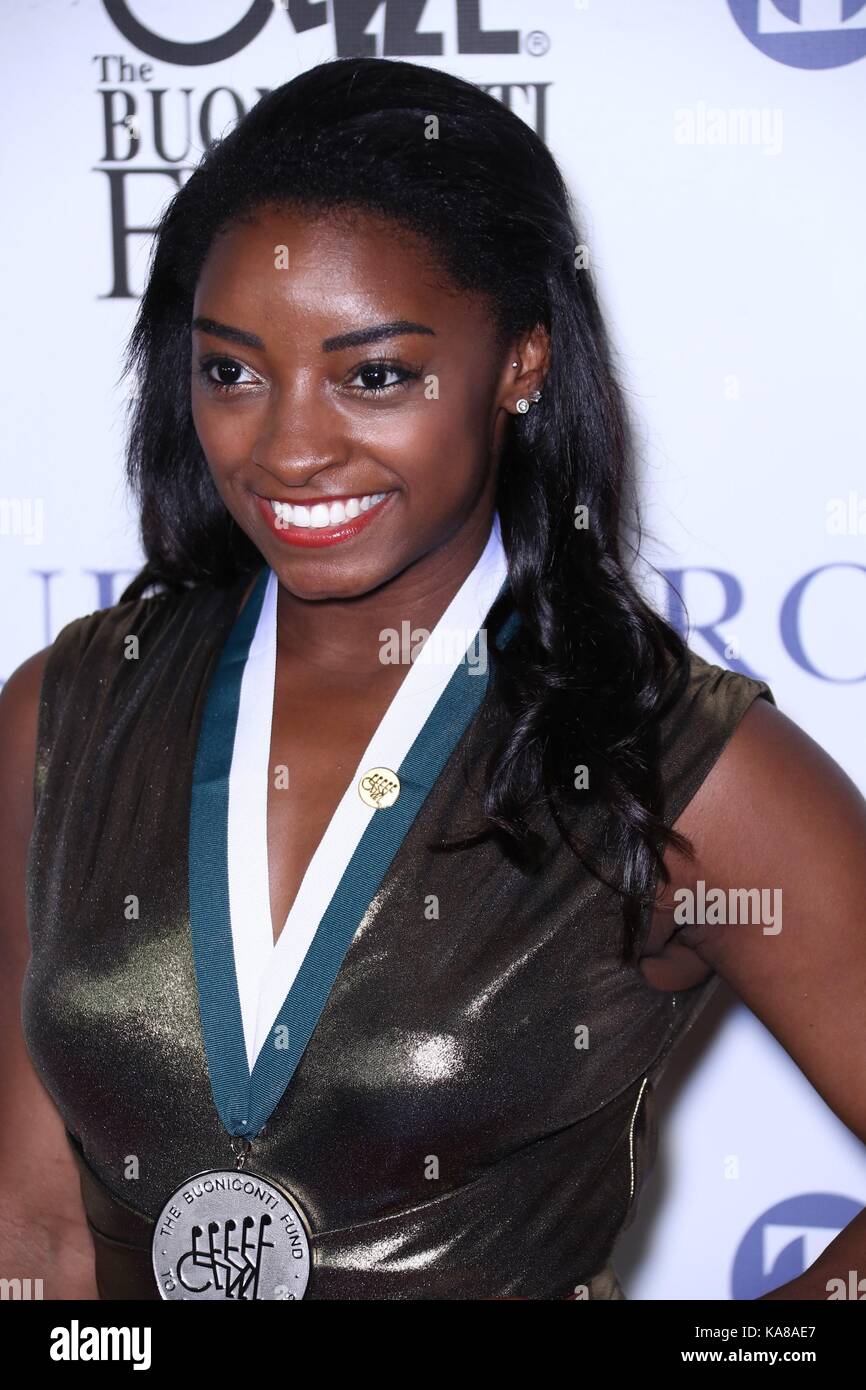 New York, NY, USA. 25th Sep, 2017. Simone Biles at arrivals for 32nd ...