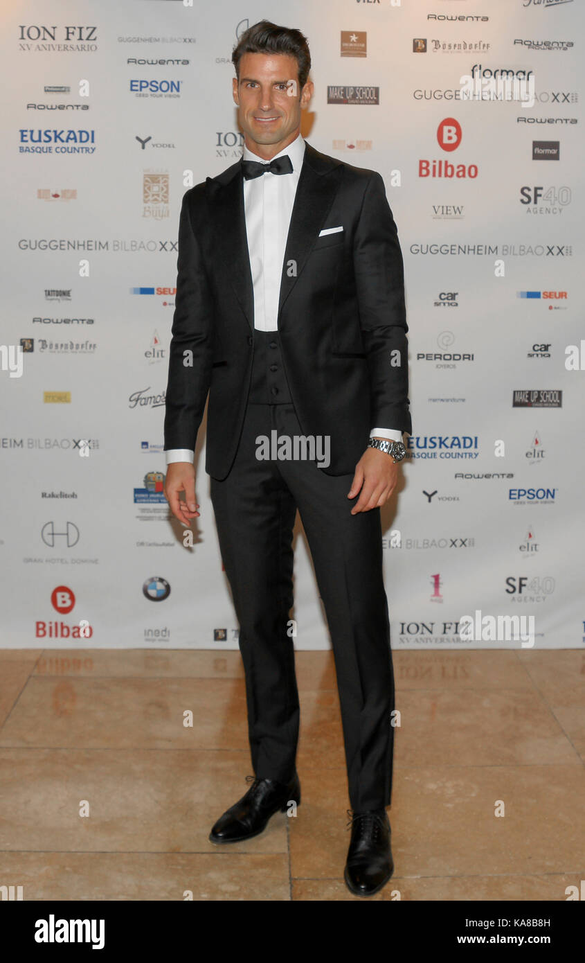 Former soccer player Aitor Ocio during 15th aniversary of the designer ...