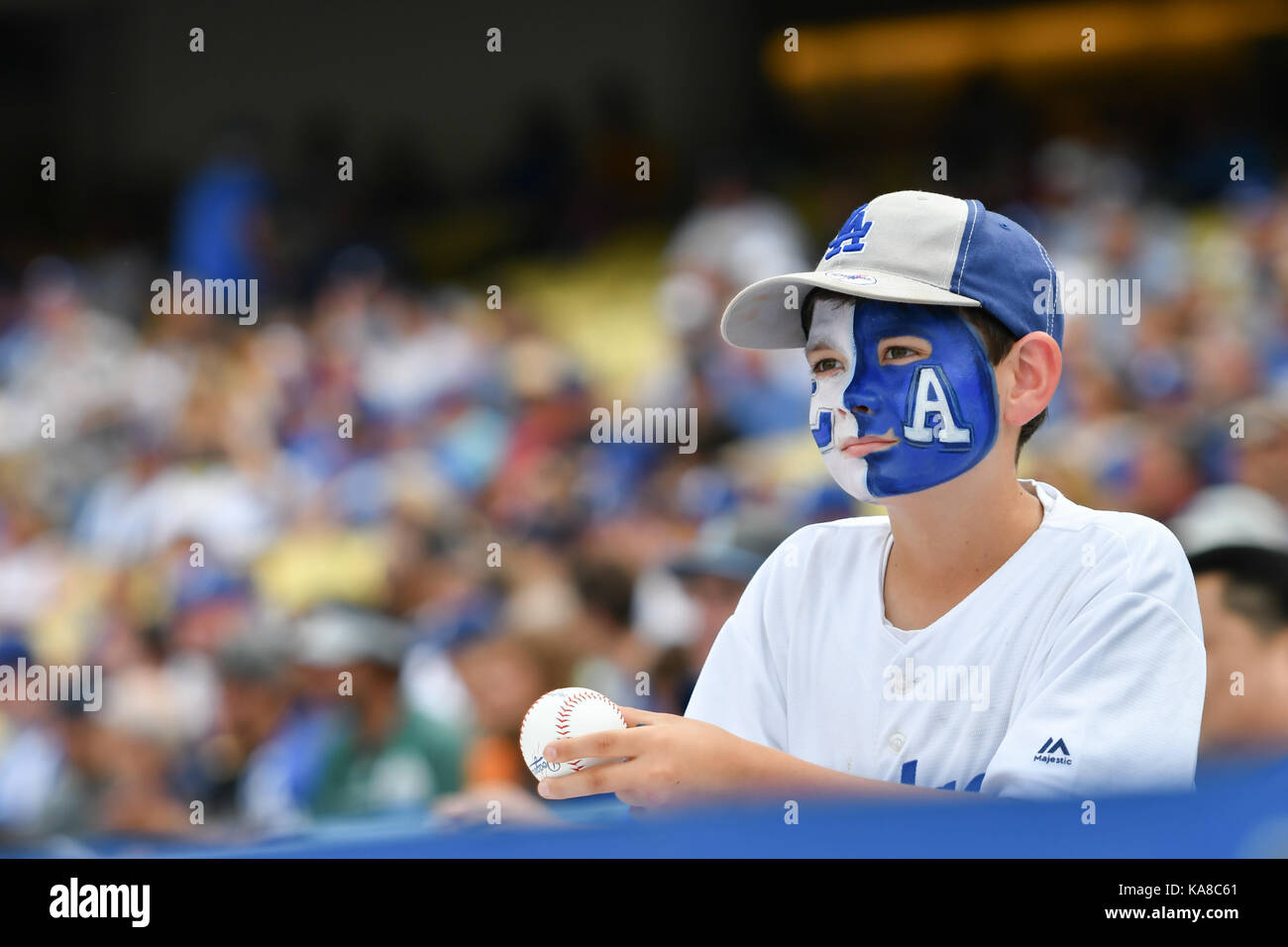 Los Angeles, California, USA. 4th Sep, 2017. Dodgers kids fans MLB : A ...
