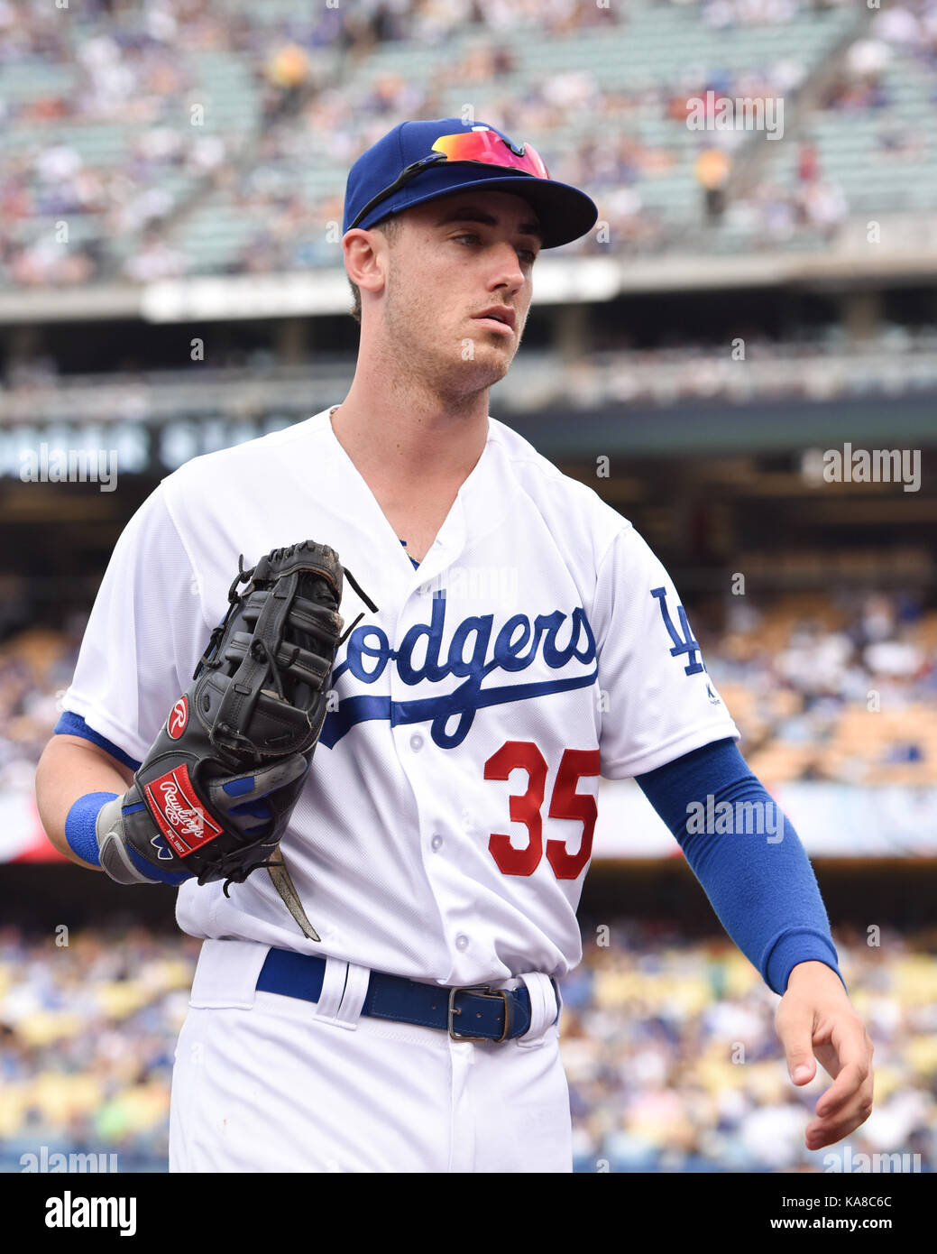 Los Angeles, California, USA. 4th Sep, 2017. Cody Bellinger (Dodgers ...