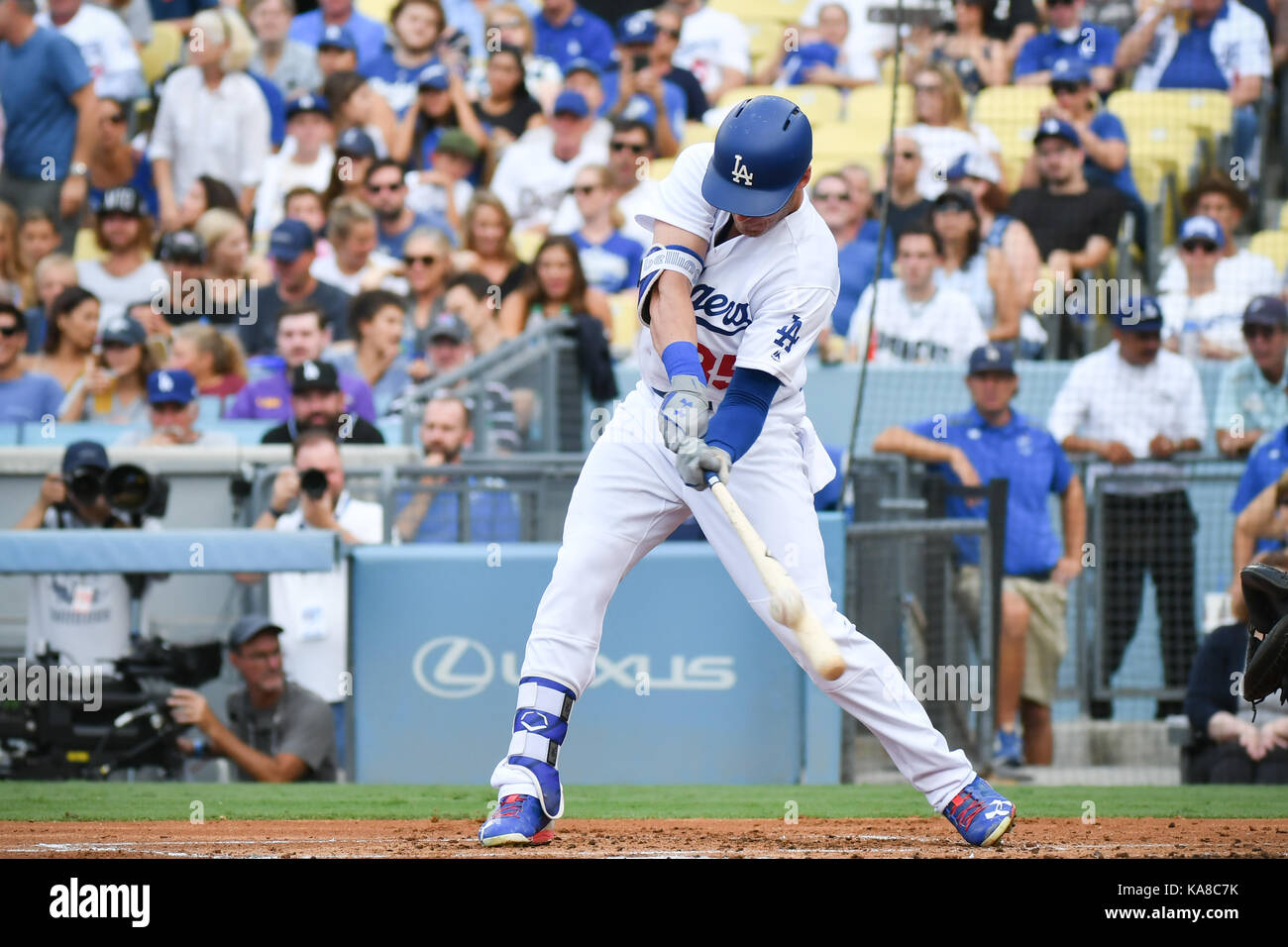 Los Angeles, California, USA. 4th Sep, 2017. Cody Bellinger (Dodgers ...