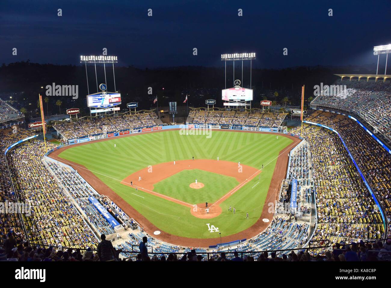 Los Angeles, California, USA. 4th Sep, 2017. Dodger Stadium MLB : A ...