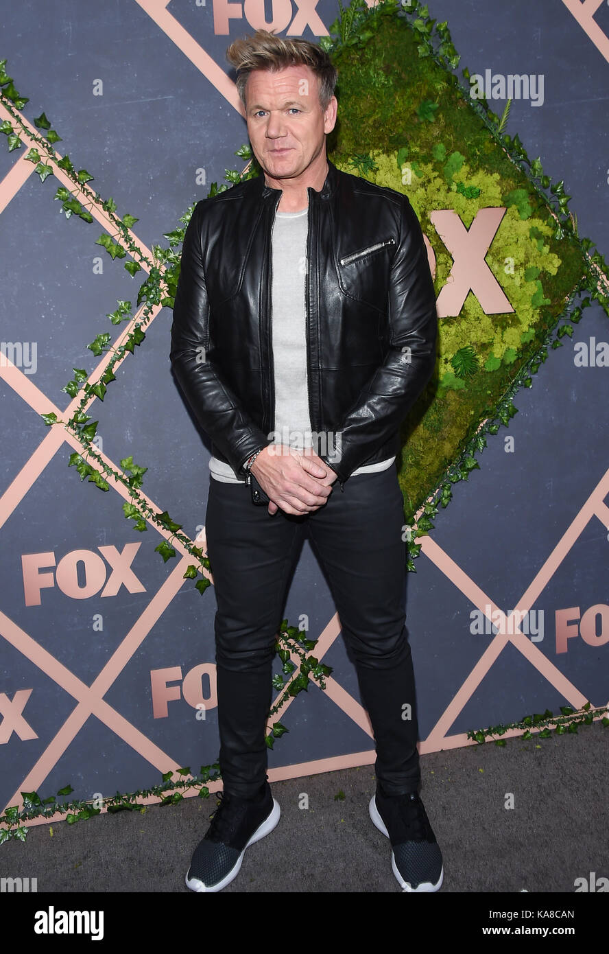 West Hollywood, California, USA. 25th Sep, 2017. Gordon Ramsay arrives ...