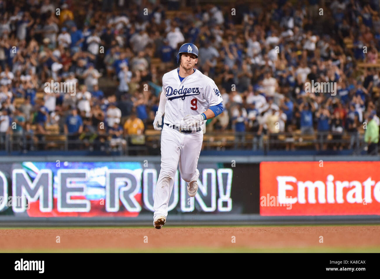 Los Angeles, California, USA. 5th Sep, 2017. Yasmani Grandal (Dodgers) MLB : Yasmani Grandal of ...