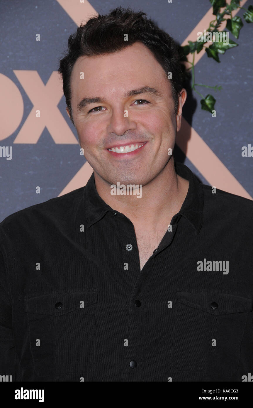 West Hollywood, CA, USA. 25th Sep, 2017. Seth MacFarlane. Fox Fall ...