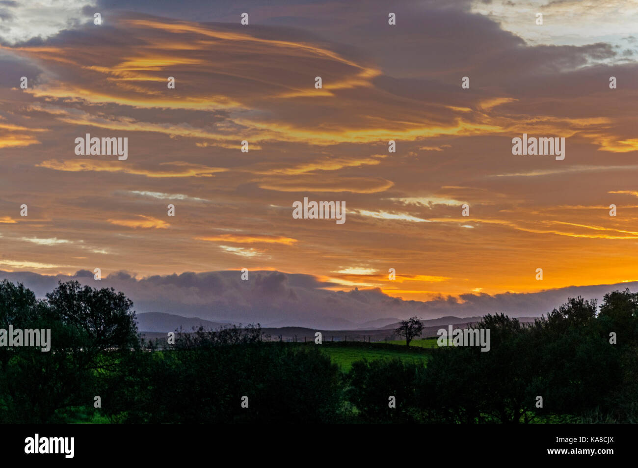 Ardara, County Donegal, Ireland weather. 26th September 2017. A ...
