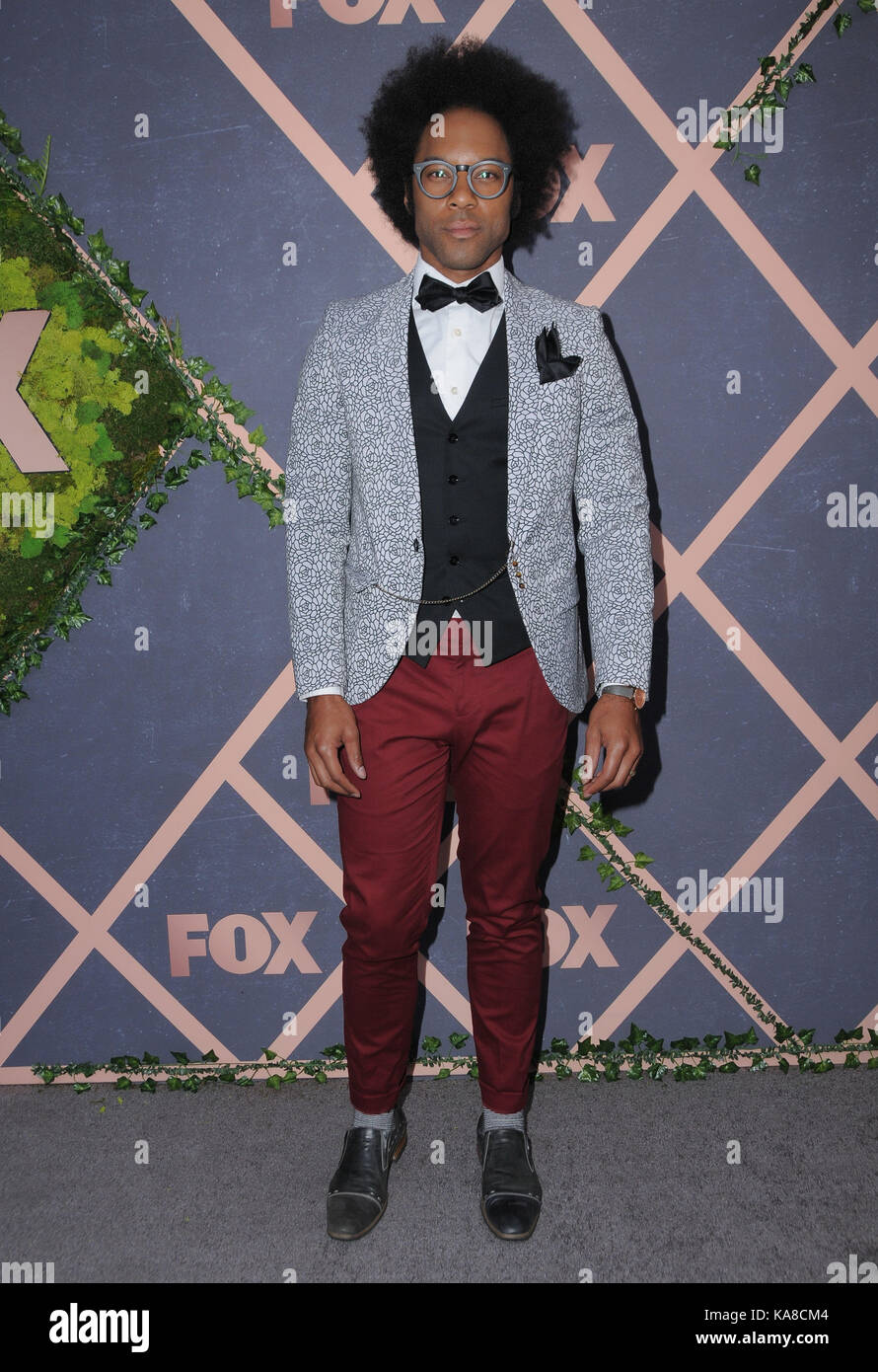 West Hollywood, CA, USA. 25th Sep, 2017. Jonathan Hernandez. Fox Fall ...