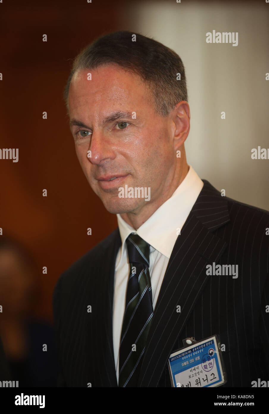 26th Sep, 2017. eBay chief visits S. Korea Devin Wenig, chief of the U ...