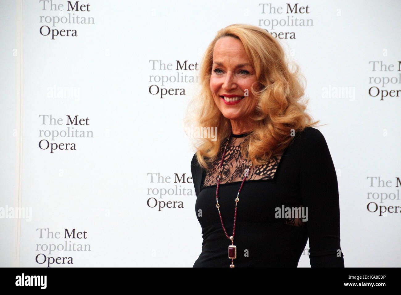 New York, US. 25th Sep, 2017. Former model Jerry Hall attends the ...