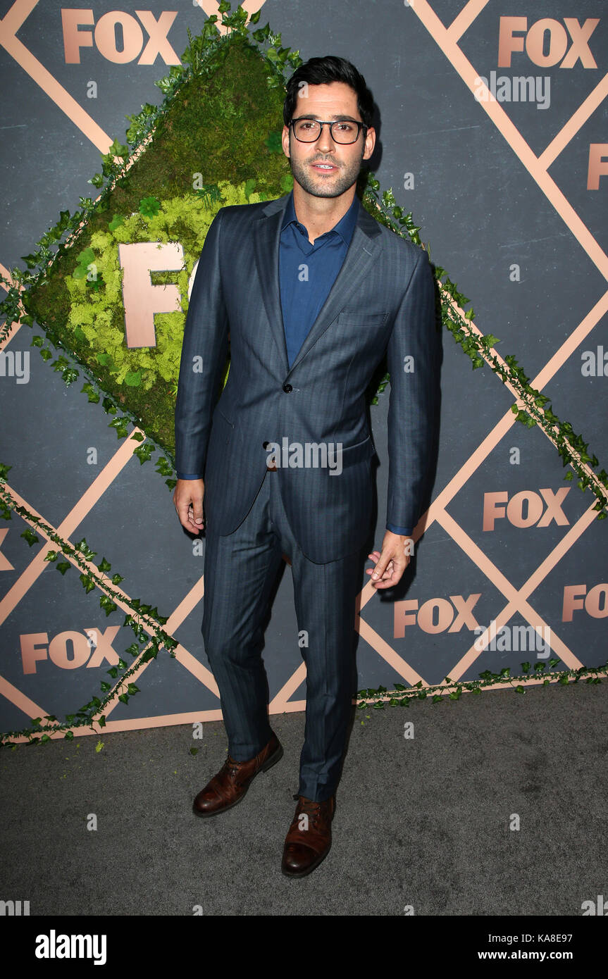 WEST HOLLYWOOD, CA - SEPTEMBER 25: Tom Ellis, at FOX Fall Party at ...