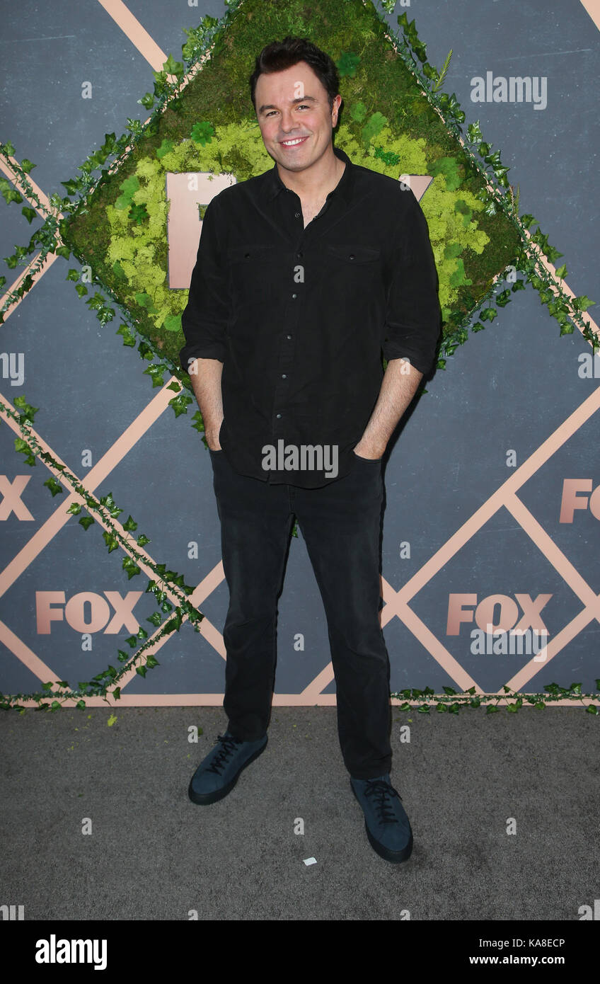 WEST HOLLYWOOD, CA - SEPTEMBER 25: Seth MacFarlane, at FOX Fall Party ...