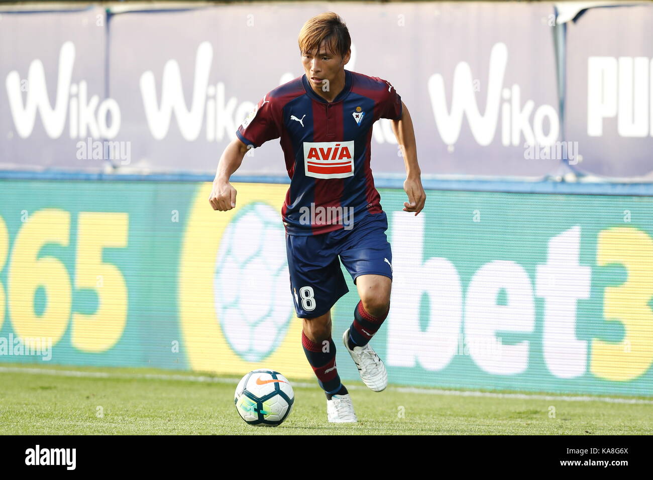 Eibar, Spain. 24th Sep, 2017. Takashi Inui (Eibar) Football/Soccer ...