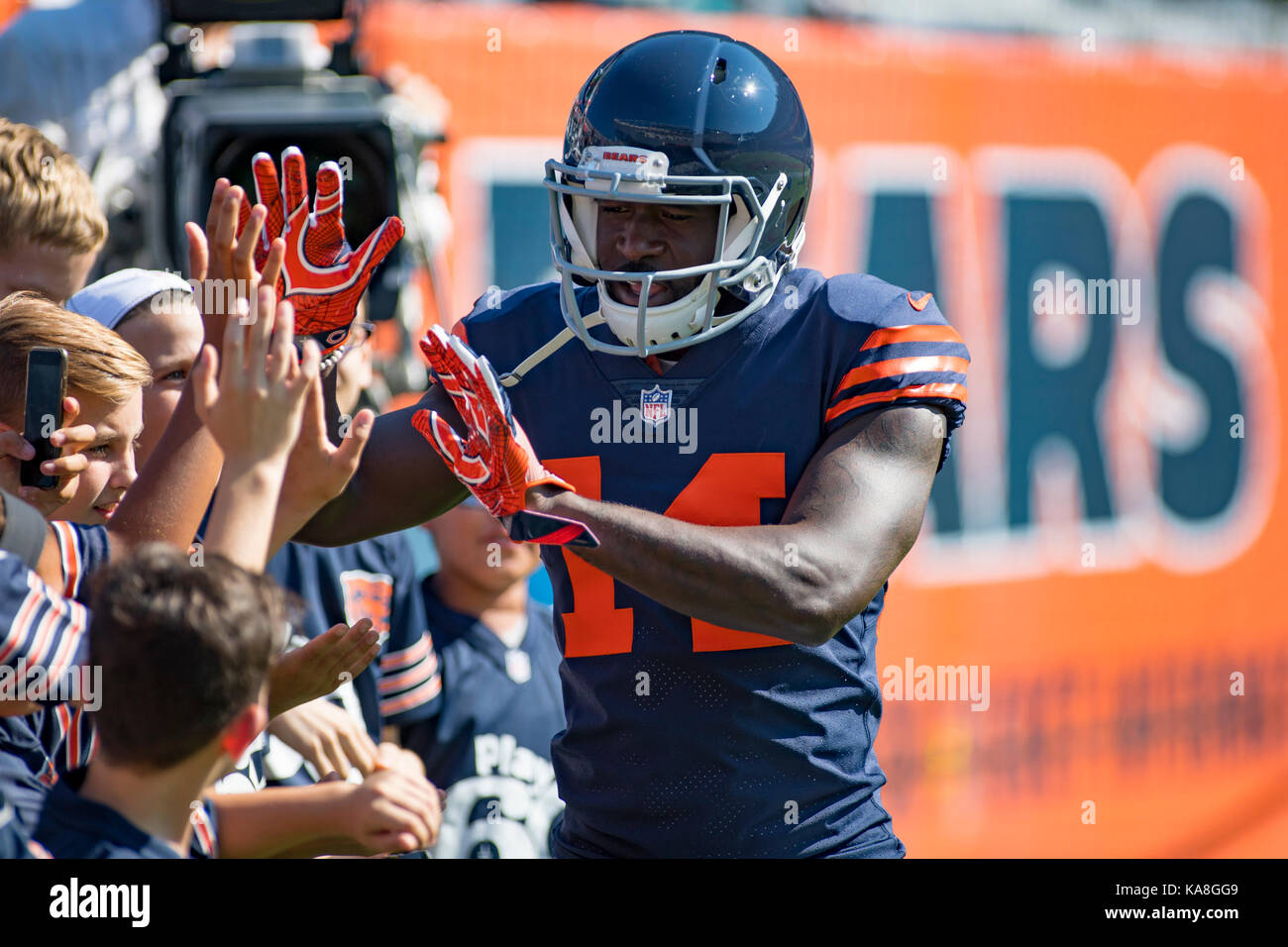 Chicago, Illinois, USA. 24th Sep, 2017. - Bears #14 Deonte Thompson ...