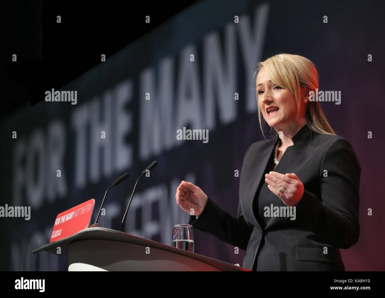 Brighton, UK. 26th September, 2017. Rebecca Long Bailey Mp Shadow ...