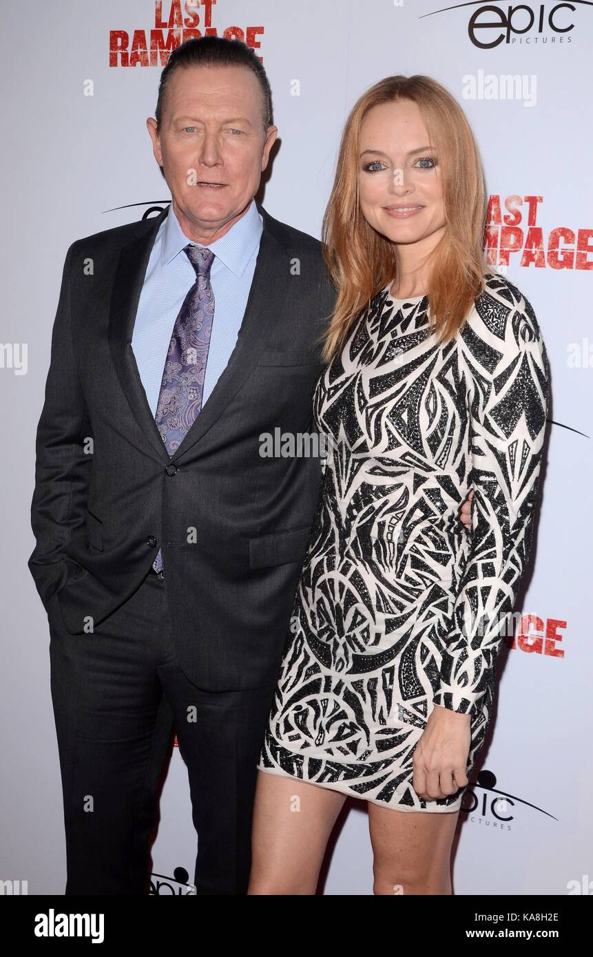 Los Angeles, CA, USA. 21st Sep, 2017. Robert Patrick, Heather Graham at ...