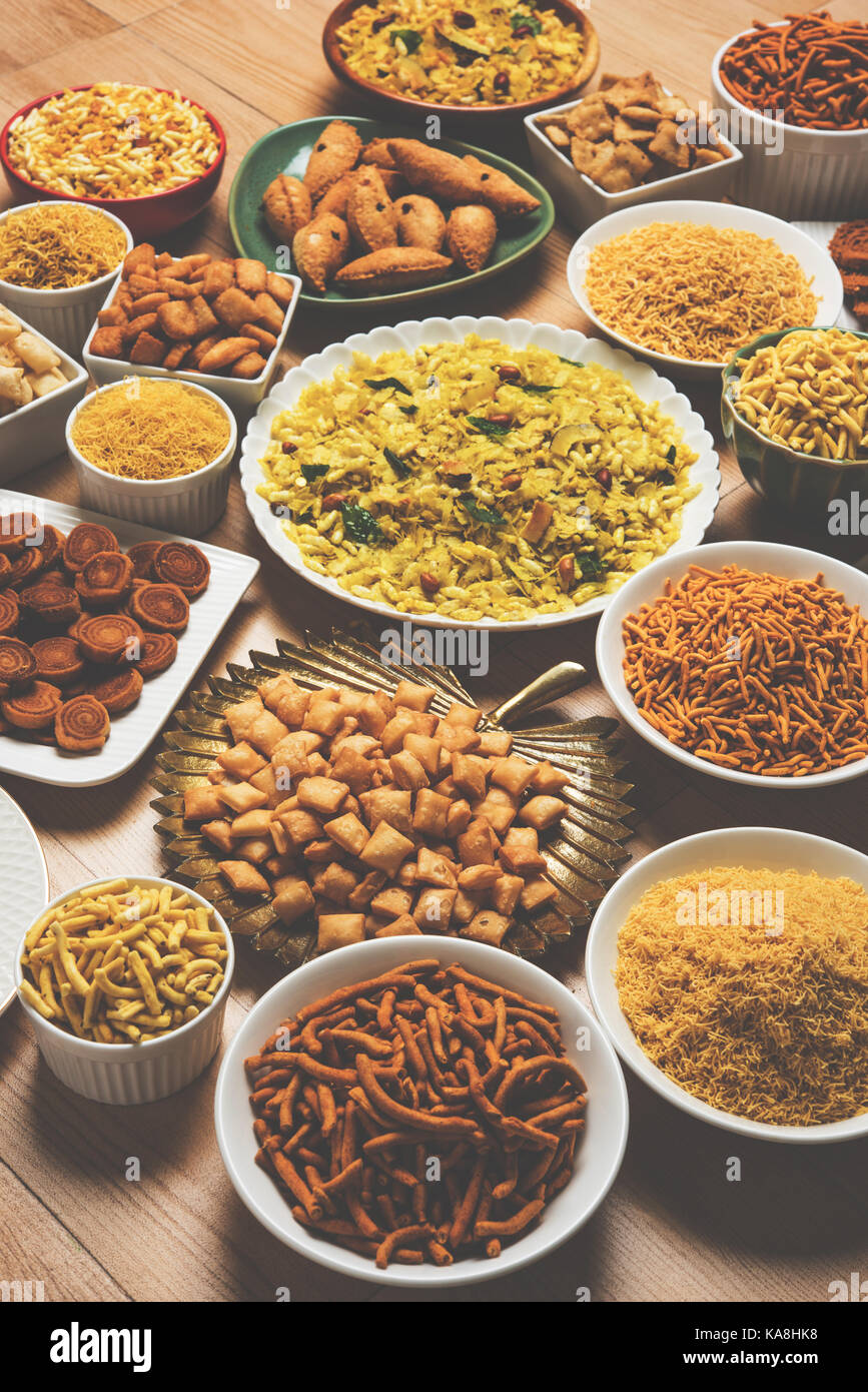 stock photo of Diwali food or Diwali snacks or Diwali sweets like ...