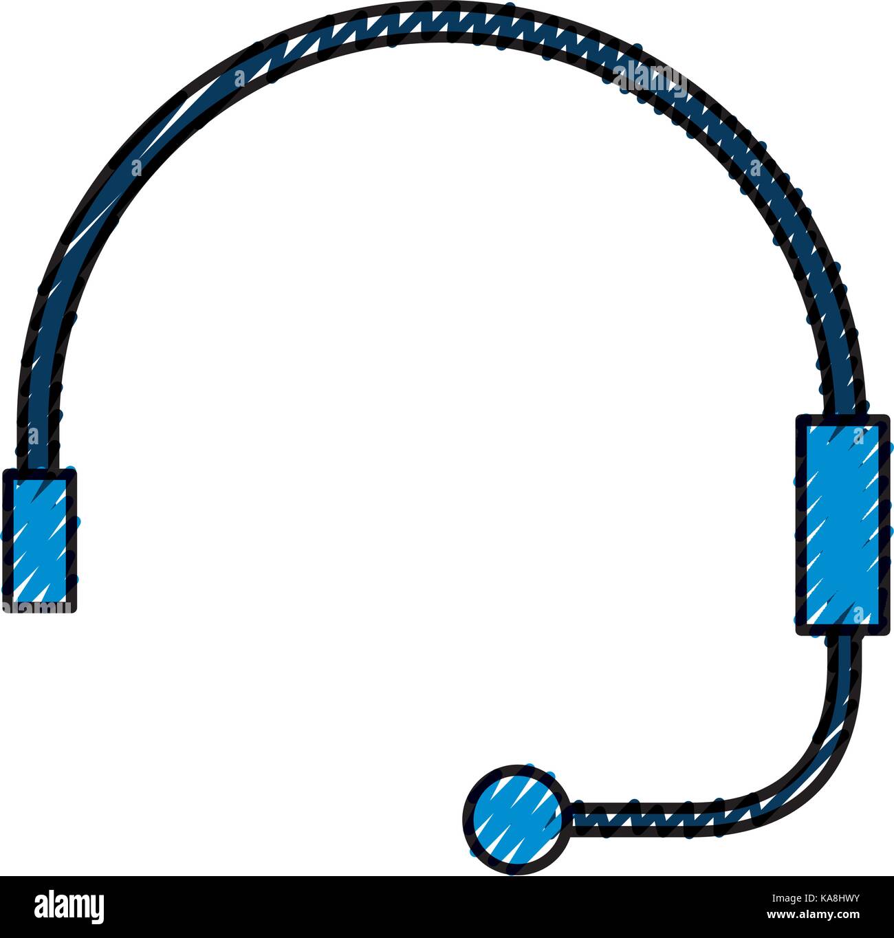 headphone for support or service customer Stock Vector Image & Art - Alamy