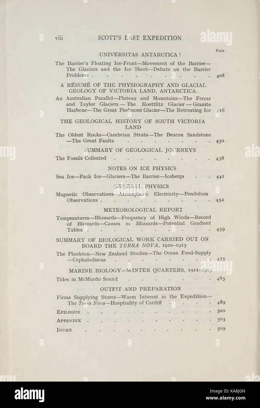 Scott's last expedition (Page viii) BHL48065646 Stock Photo - Alamy