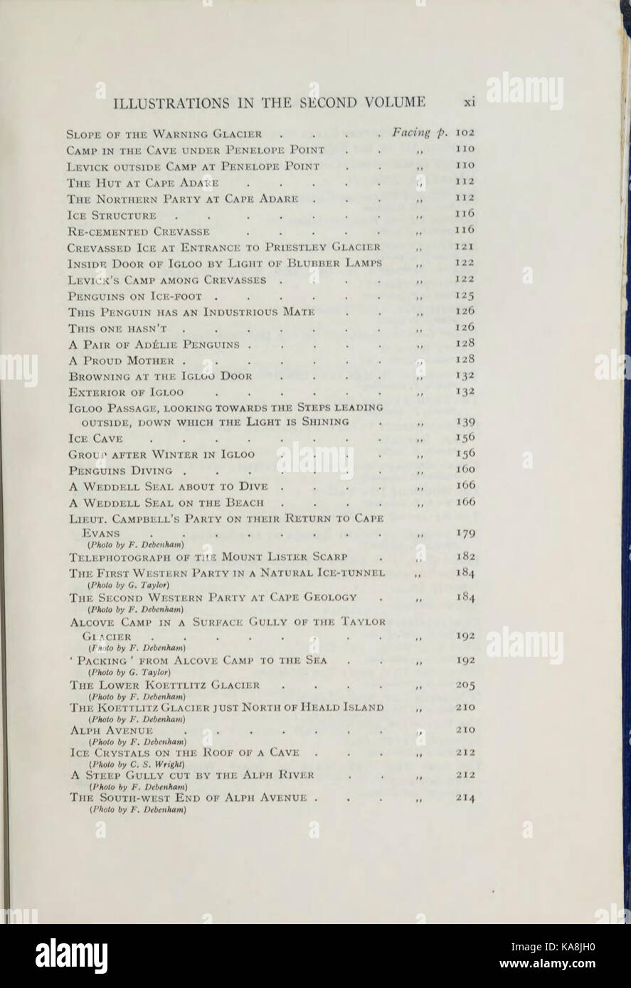 Scott's last expedition (Page xi) BHL48065643 Stock Photo - Alamy
