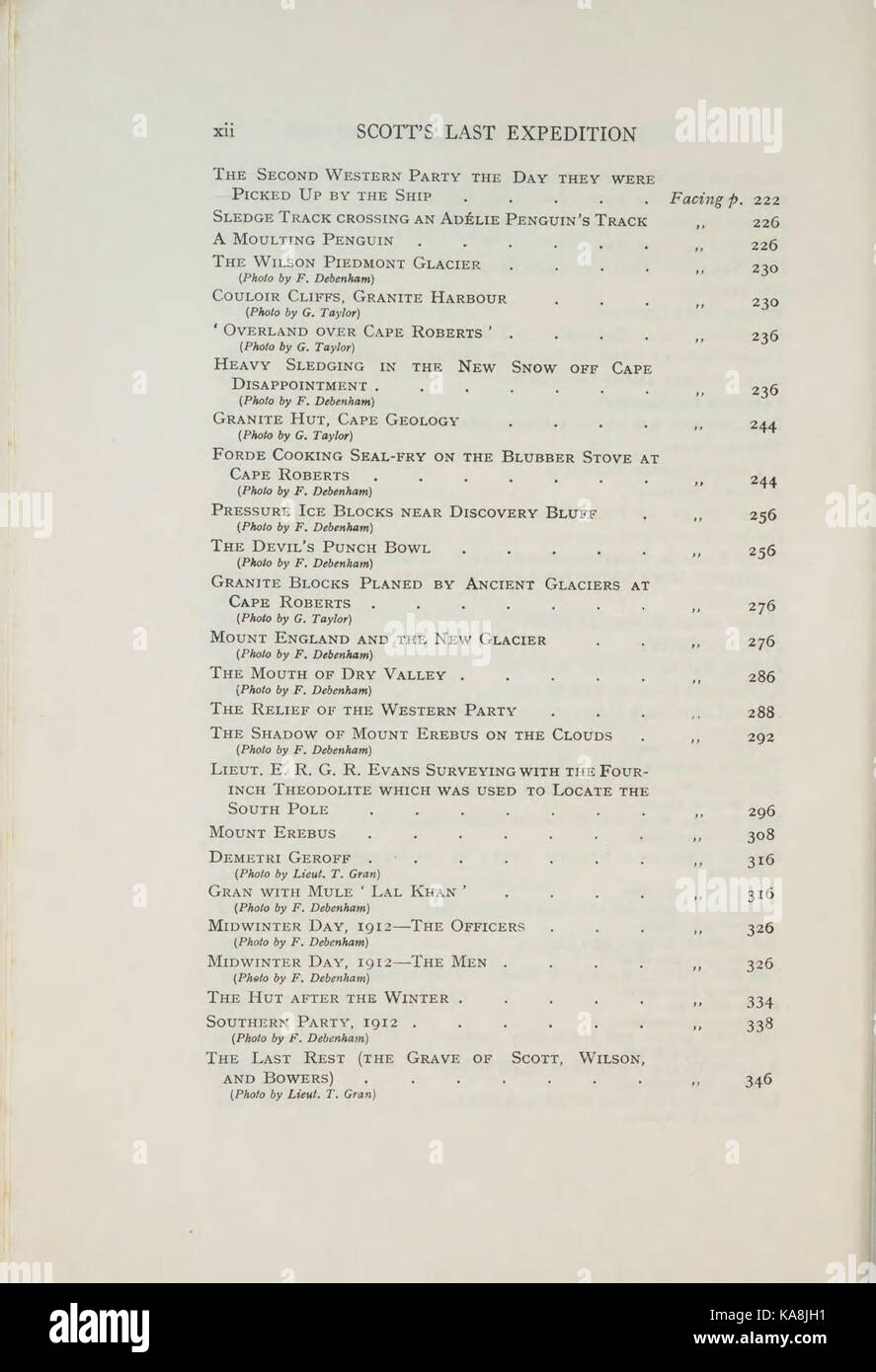 Scott's last expedition (Page xii) BHL48065642 Stock Photo - Alamy