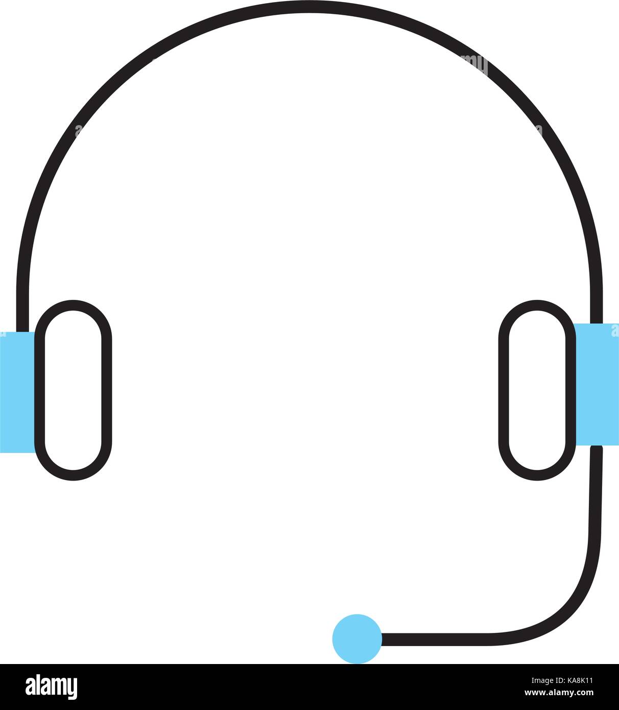 headphone for support or service customer Stock Vector Image & Art - Alamy