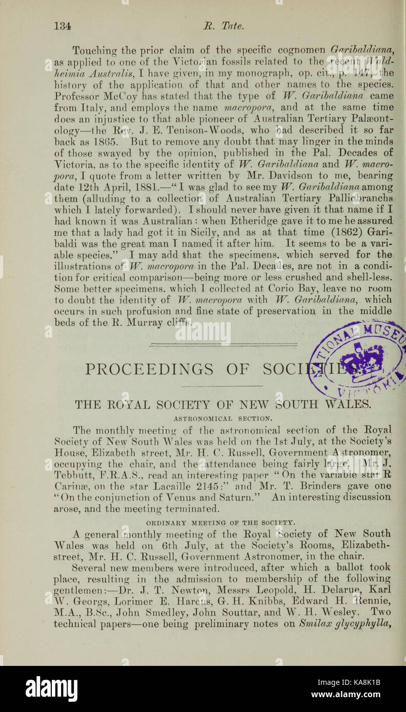 This volume of the Southern Science Record covers natural history ...