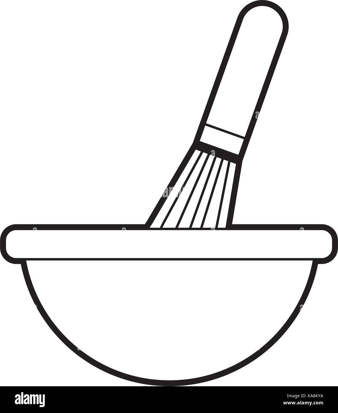 Hand mixer bowl Stock Vector Images - Alamy