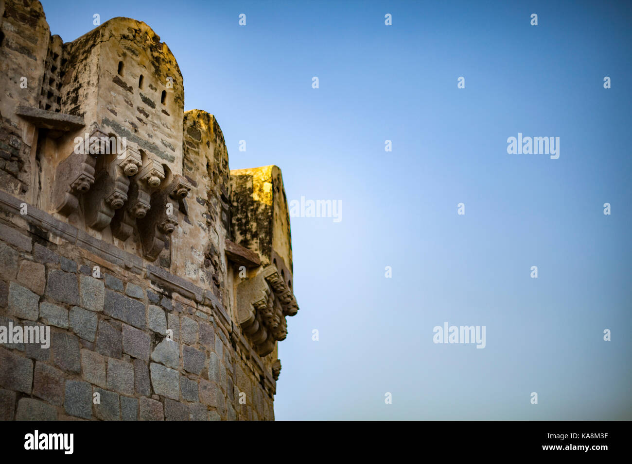 Golconda, Gol konda, is a citadel and fort in Southern India Stock ...
