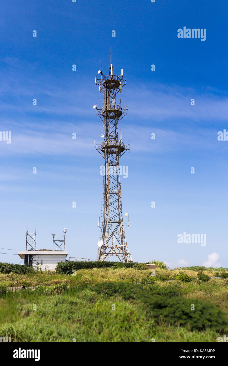 Telephone tower on the mountain Stock Photo - Alamy