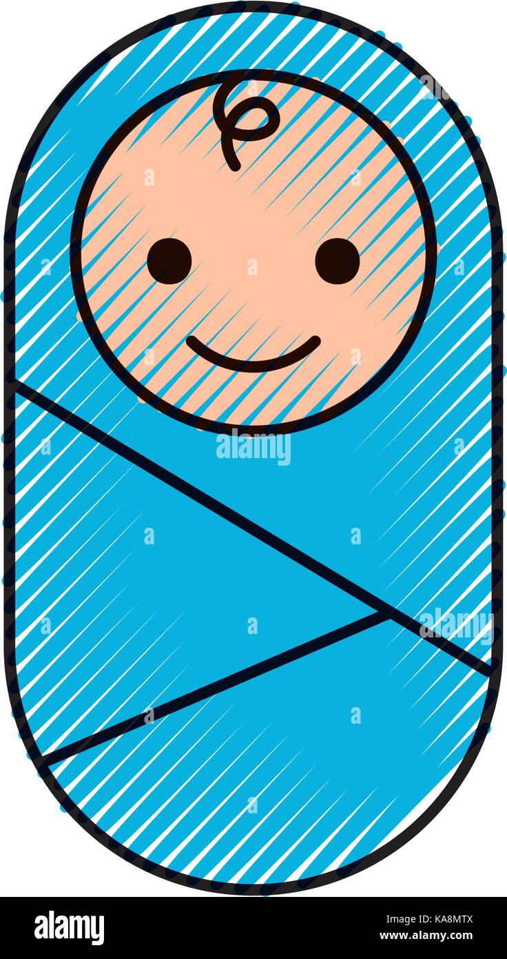 Baby Wrapped In Blanket Clipart
