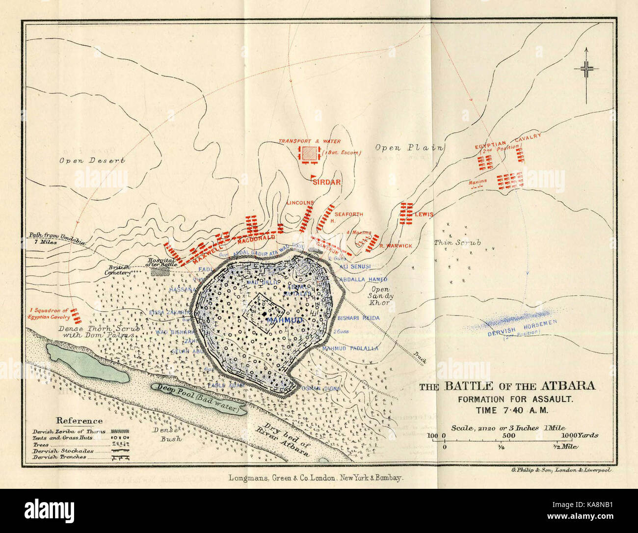 River War 1 16 Atbara Battle 7.40am Stock Photo - Alamy