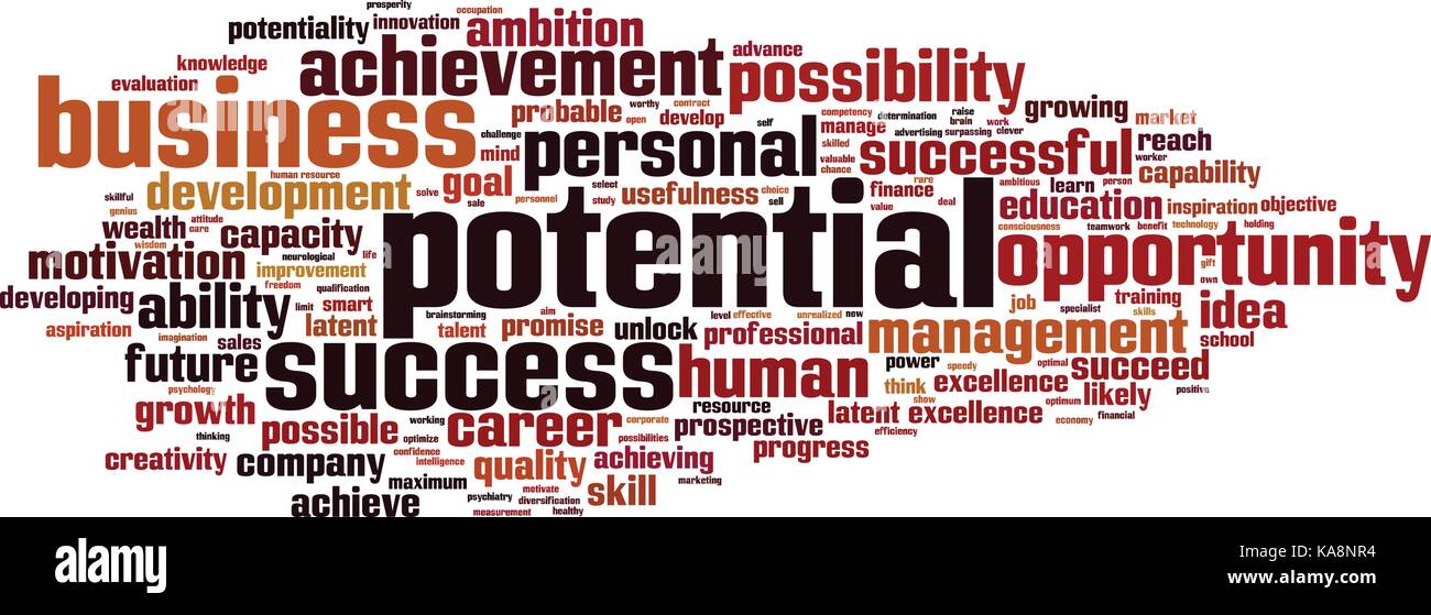 Potential word cloud concept. Vector illustration Stock Vector Image ...