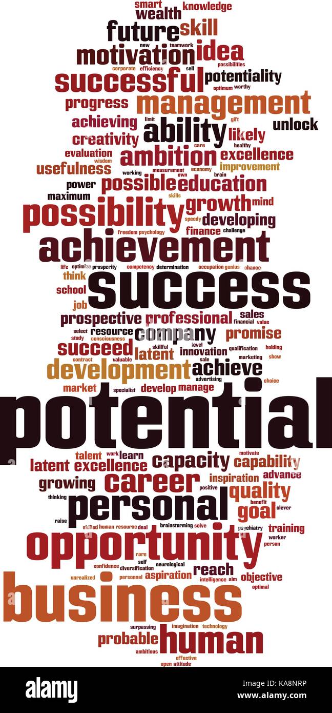Potential word cloud concept. Vector illustration Stock Vector Image ...