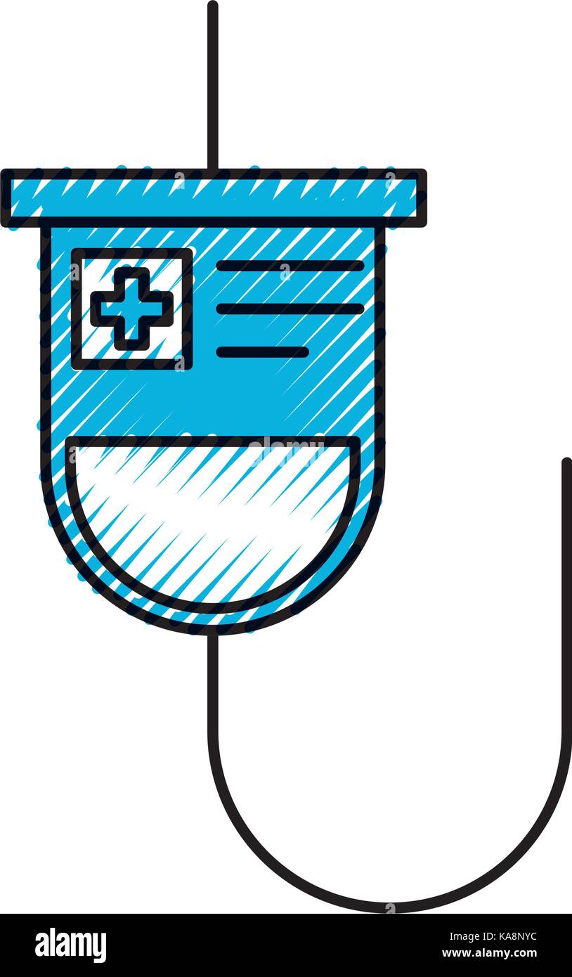 medical plastic bag iv hanging medicine treatment Stock Vector Image ...