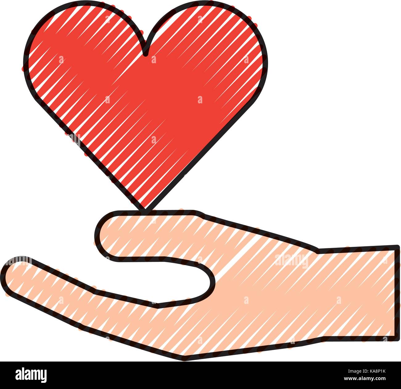 human hand donation charity support gesture Stock Vector Image & Art ...