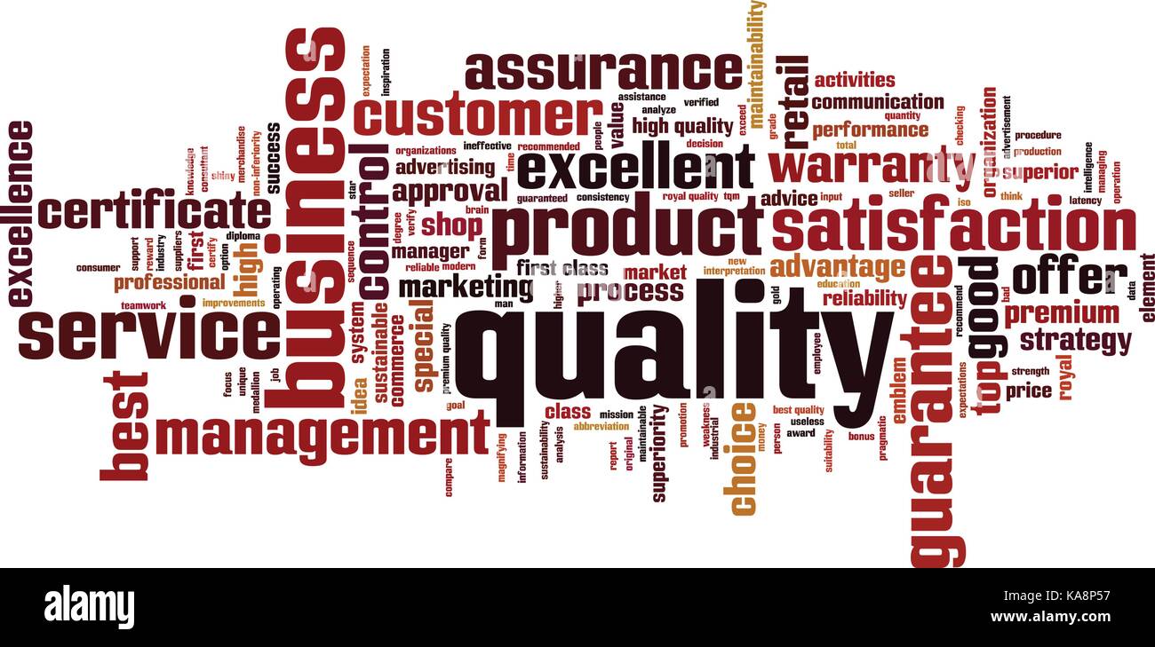 Quality word cloud concept. Vector illustration Stock Vector Image ...