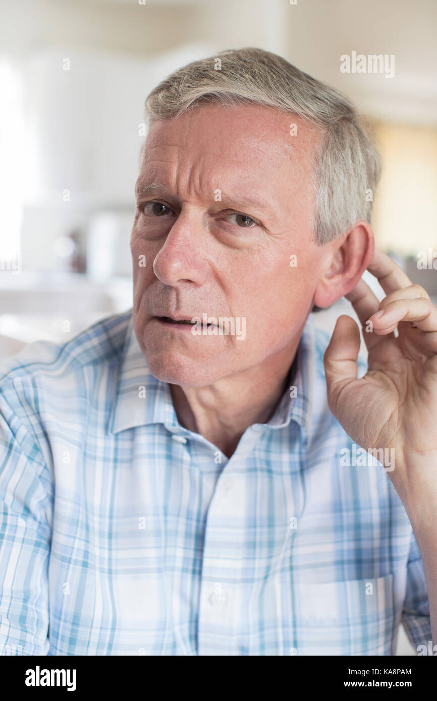 Deaf man hi-res stock photography and images - Alamy