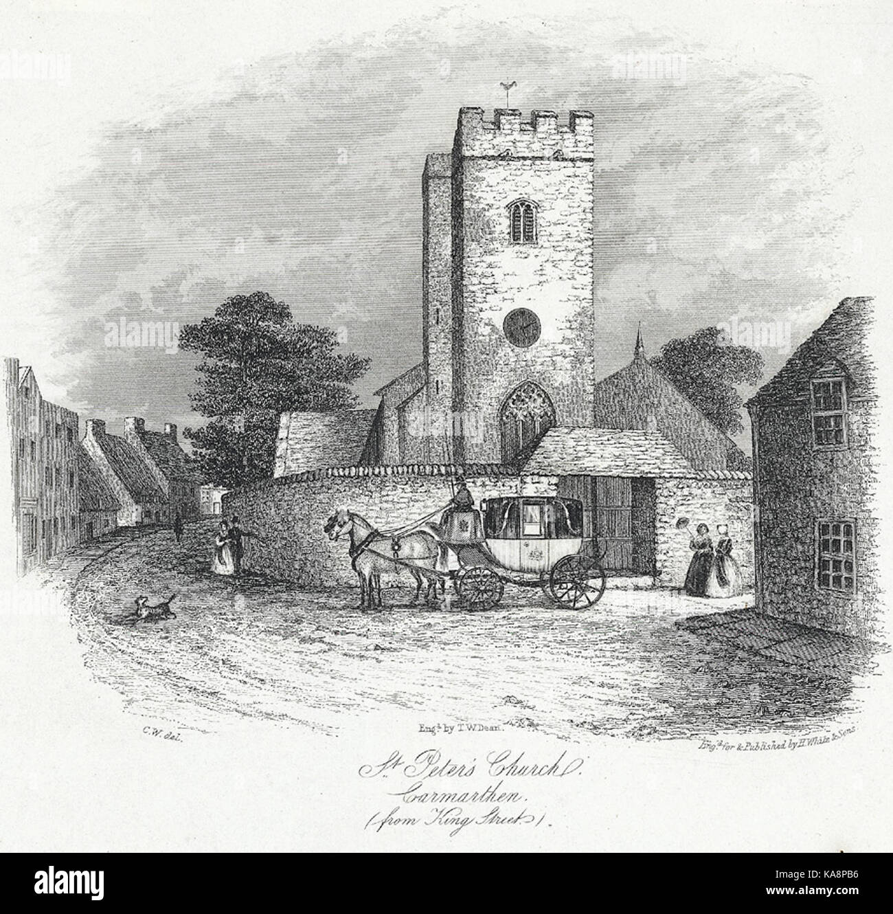 Map of carmarthen hi-res stock photography and images - Alamy