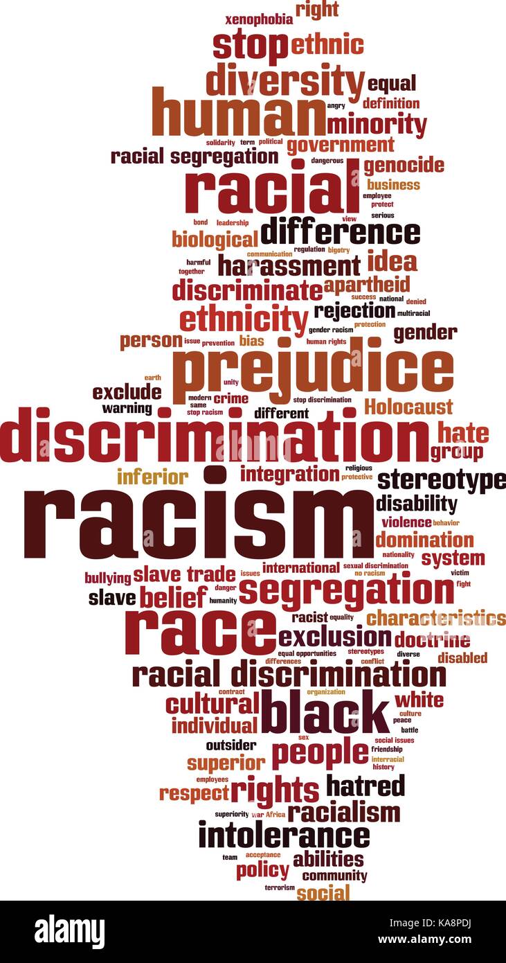 Racism word cloud concept. Vector illustration Stock Vector Image & Art ...