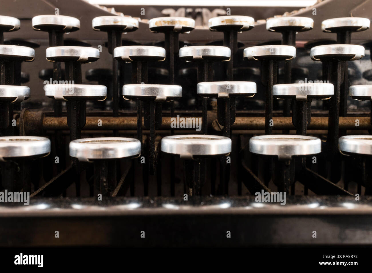 German Continental typewriter, circa 1940. Close up of keys but ...