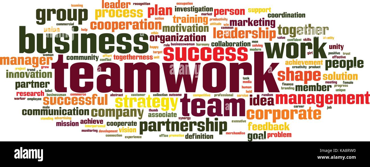 Teamwork Word Stock Vector Images - Alamy