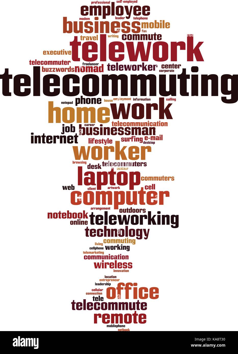 Teleworking word Stock Vector Images - Alamy