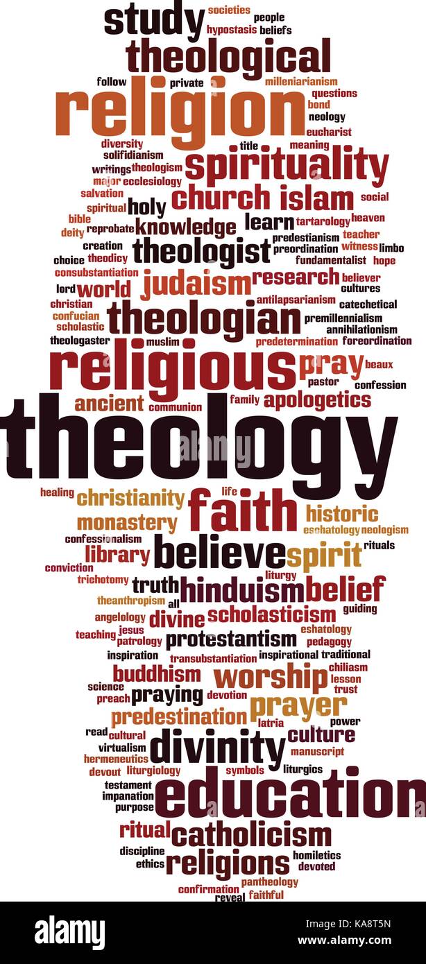 Theology word cloud concept. Vector illustration Stock Vector Image ...
