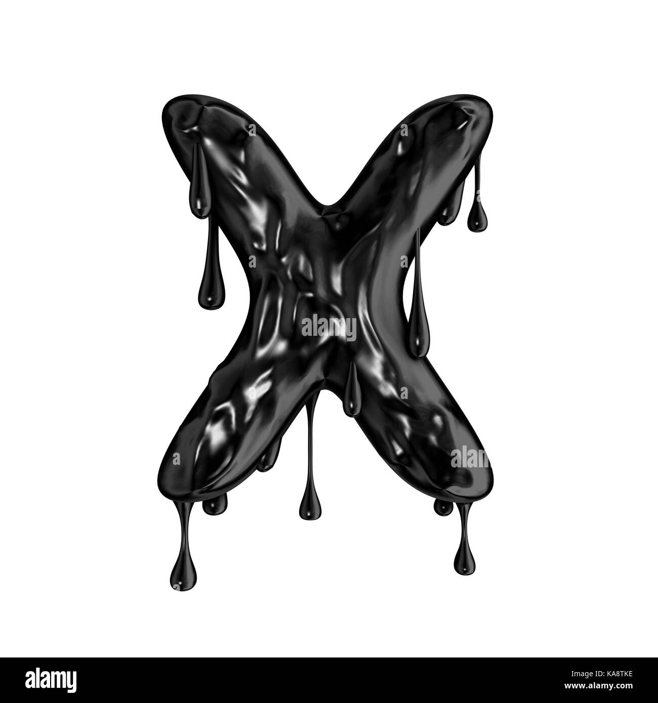 Letters Dripping X