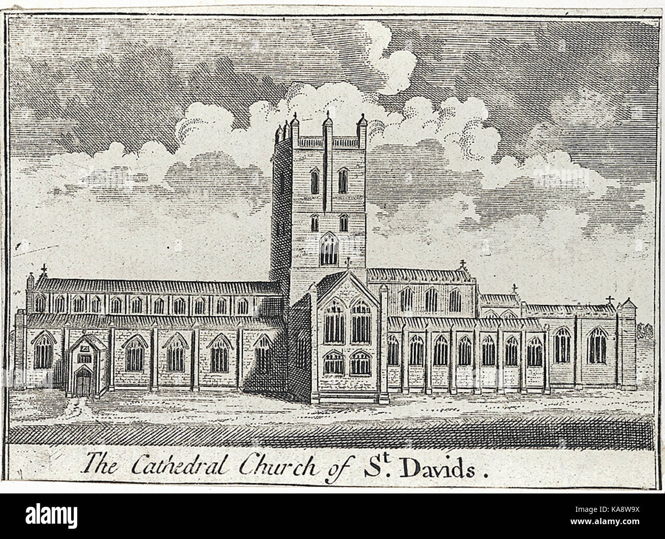 St davids cathedral drawing hi-res stock photography and images - Alamy